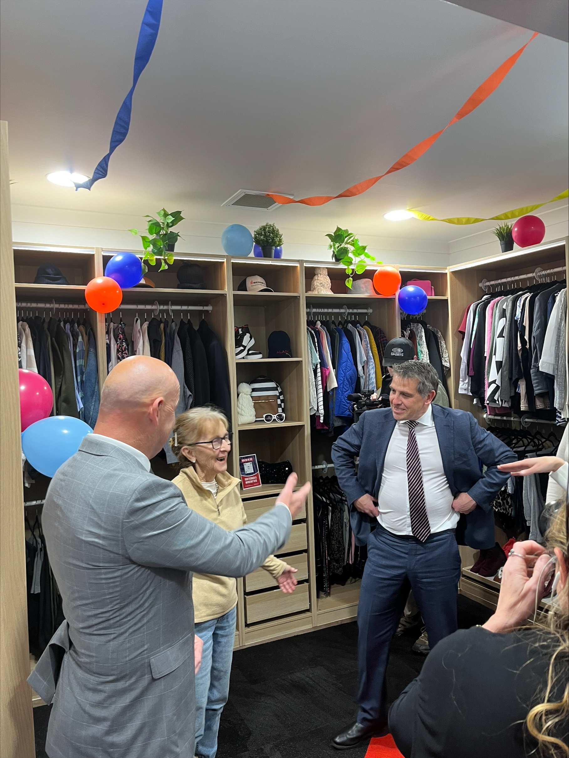 KEITH’S CLOSET OPENING, LISMORE WITH MINISTERS SAFFIN AND PARK ...